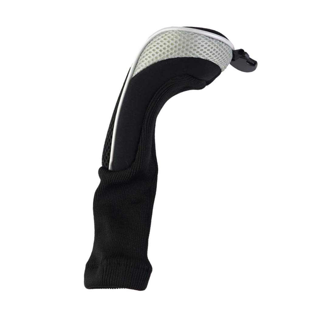 Yiju Premium Mesh Golf Headcover Woods Cover Long Neck Driver, Gray