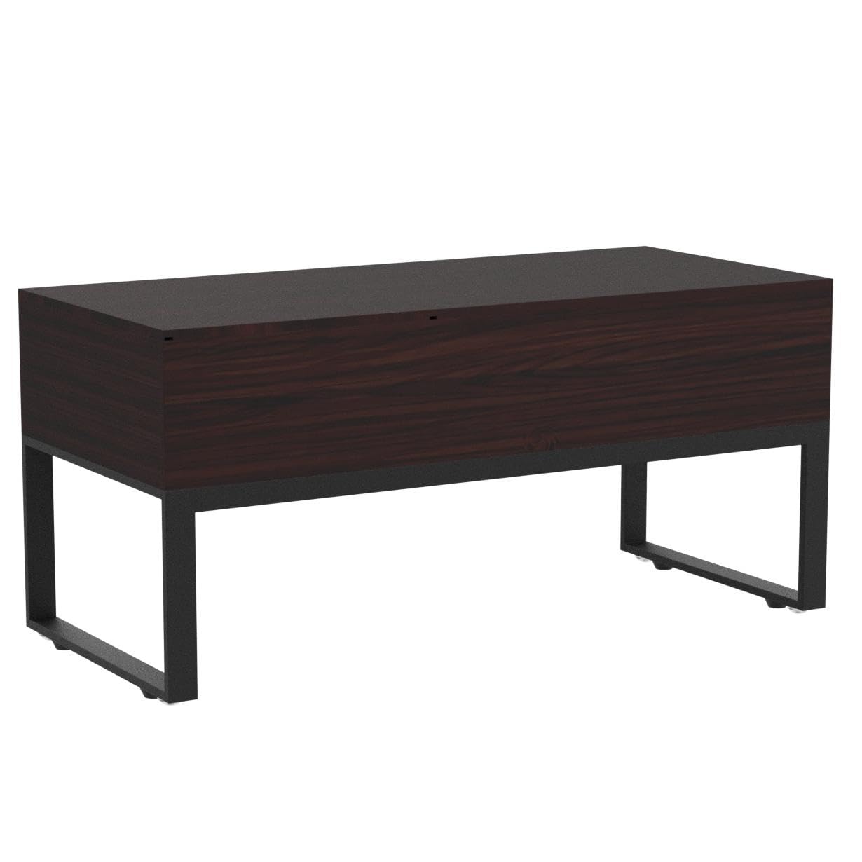 VEELOK Lift Top Coffee Table for Living Room with Hidden Storage Compartment on Rolling Wheels, 3-Way Slide Desktop Drawer Modern Coffee Tables, 43.3" Wood Coffee Table, 440lbs Max Weight, Espresso