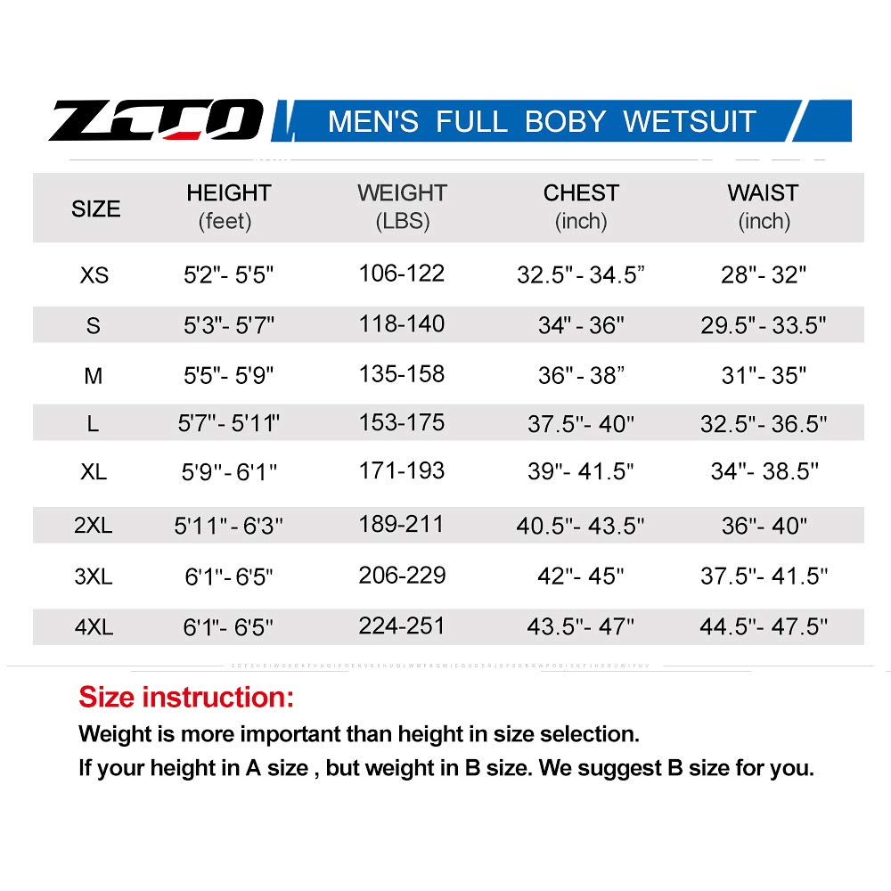Ultra Stretch 3mm Neoprene Wetsuit, Front Zip Full Body Diving Suit, one Piece for Men & Women-Snorkeling, Scuba Diving Swimming, Surfing