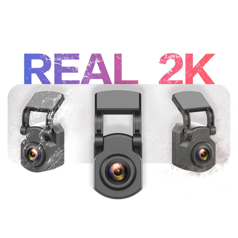 UltraDash Z3+ & R1 & HW1-B Standard ver - Front, Telephoto and Rear 3-Channel 2K Dash Cam with 64GB SD Card + Advanced Low-Voltage Power Protection and Timer Hardwire Kit Bundle, for Commute Drivers