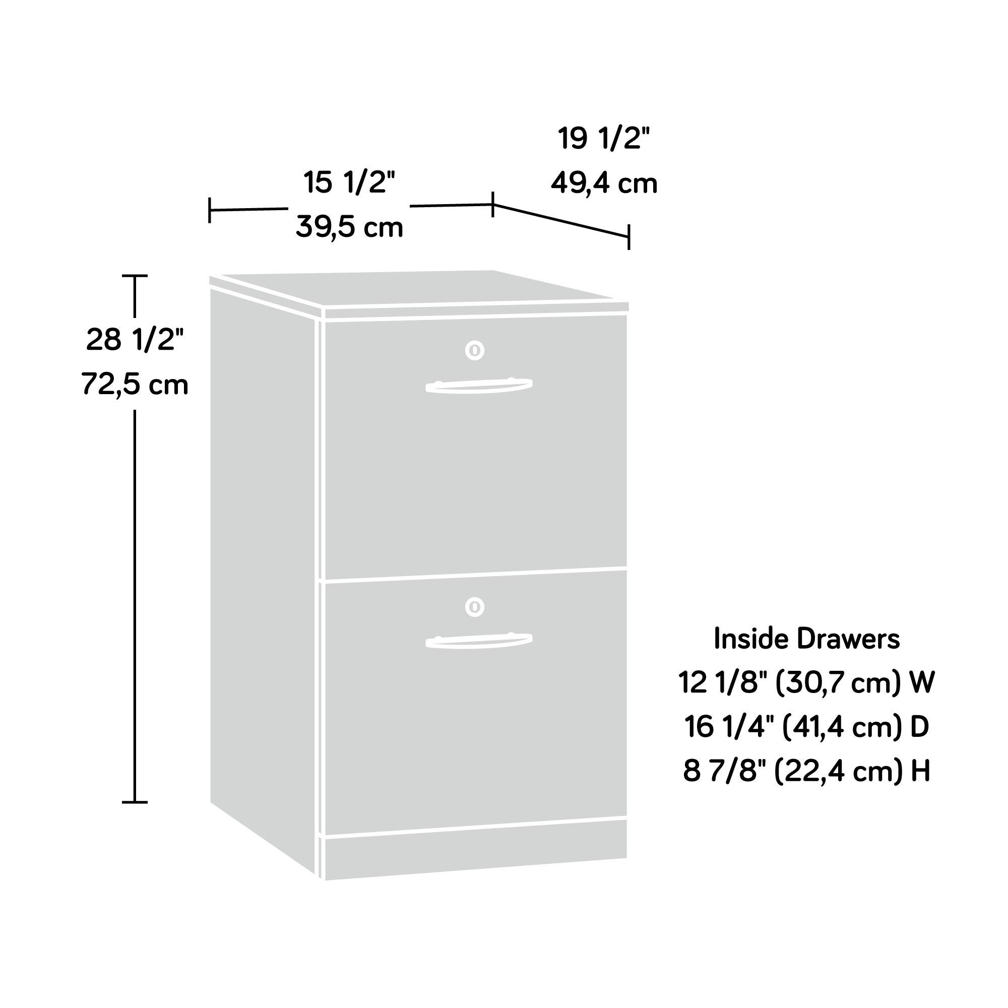 Sauder County Line Dresser, L: 15.55" x W: 19.45" x H: 28.54", Classic Cherry Finish