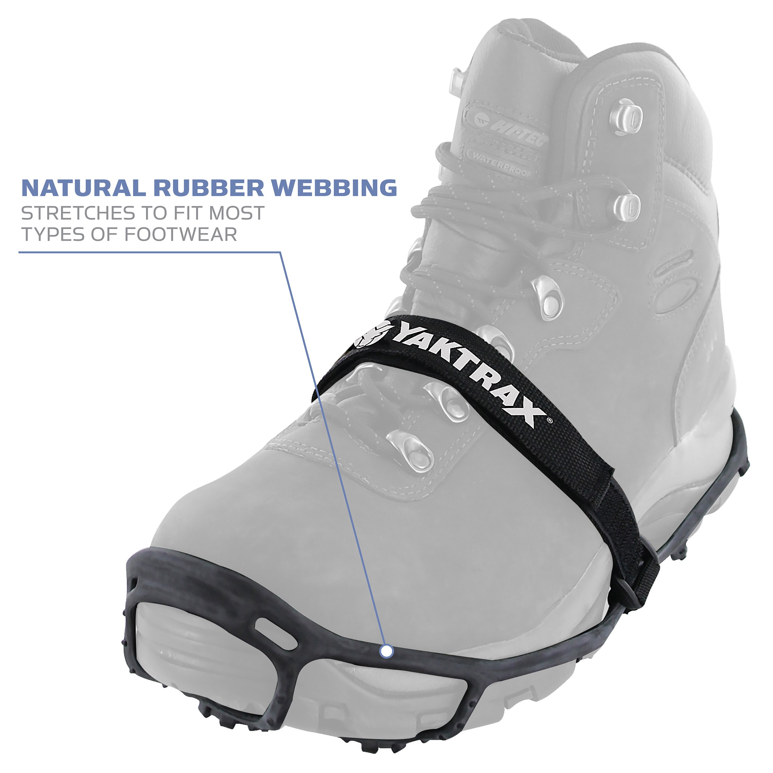Yaktrax Spikes for Walking on Ice and Snow (1 Pair), Alloy steel