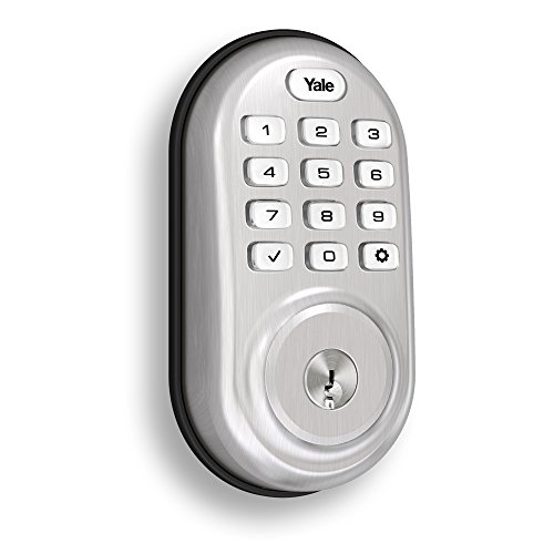 Yale Assure Lock with Z-Wave, Satin Nickel Smart Keypad Deadbolt Lock Works with Ring Alarm, Samsung SmartThings, (Hub Required, Sold Separately), YRD216-ZW2-619