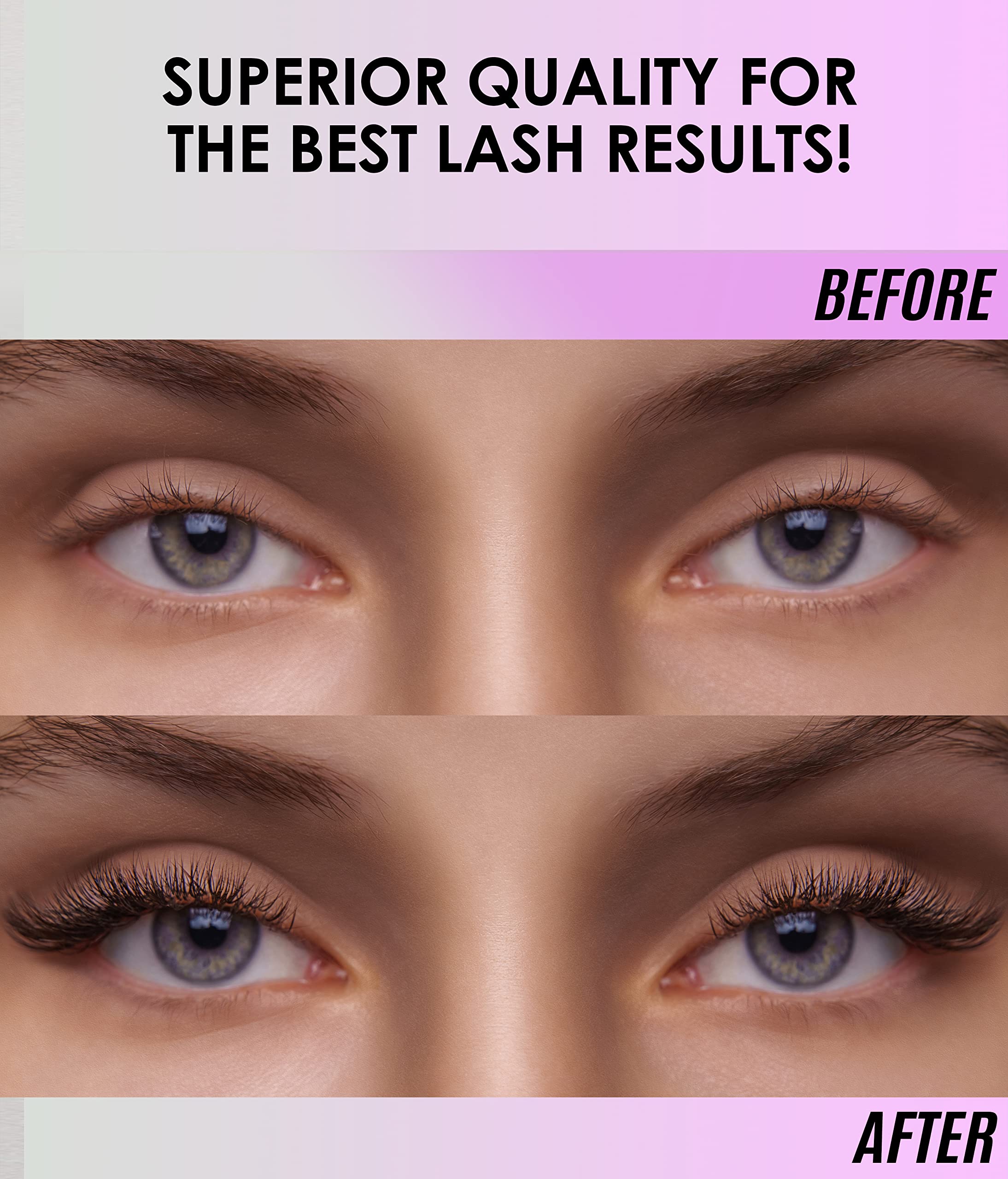 Sensitive Eyelash Extension Glue Stacy Lash 0.34fl.oz/10ml / 5-6 Sec Drying time/Retention – 4-5 Weeks/Black Adhesive/Professional Supplies