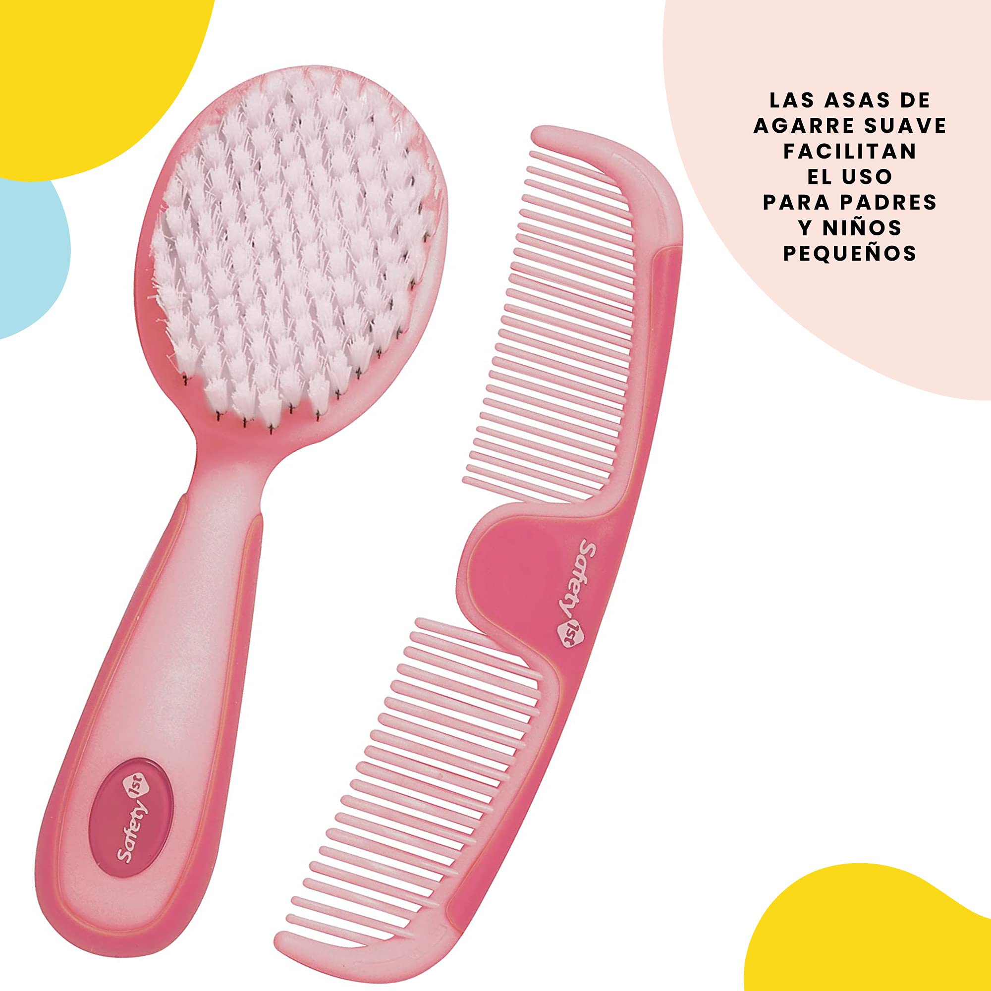 Safety 1st Easy Grip Brush and Comb, Lavender