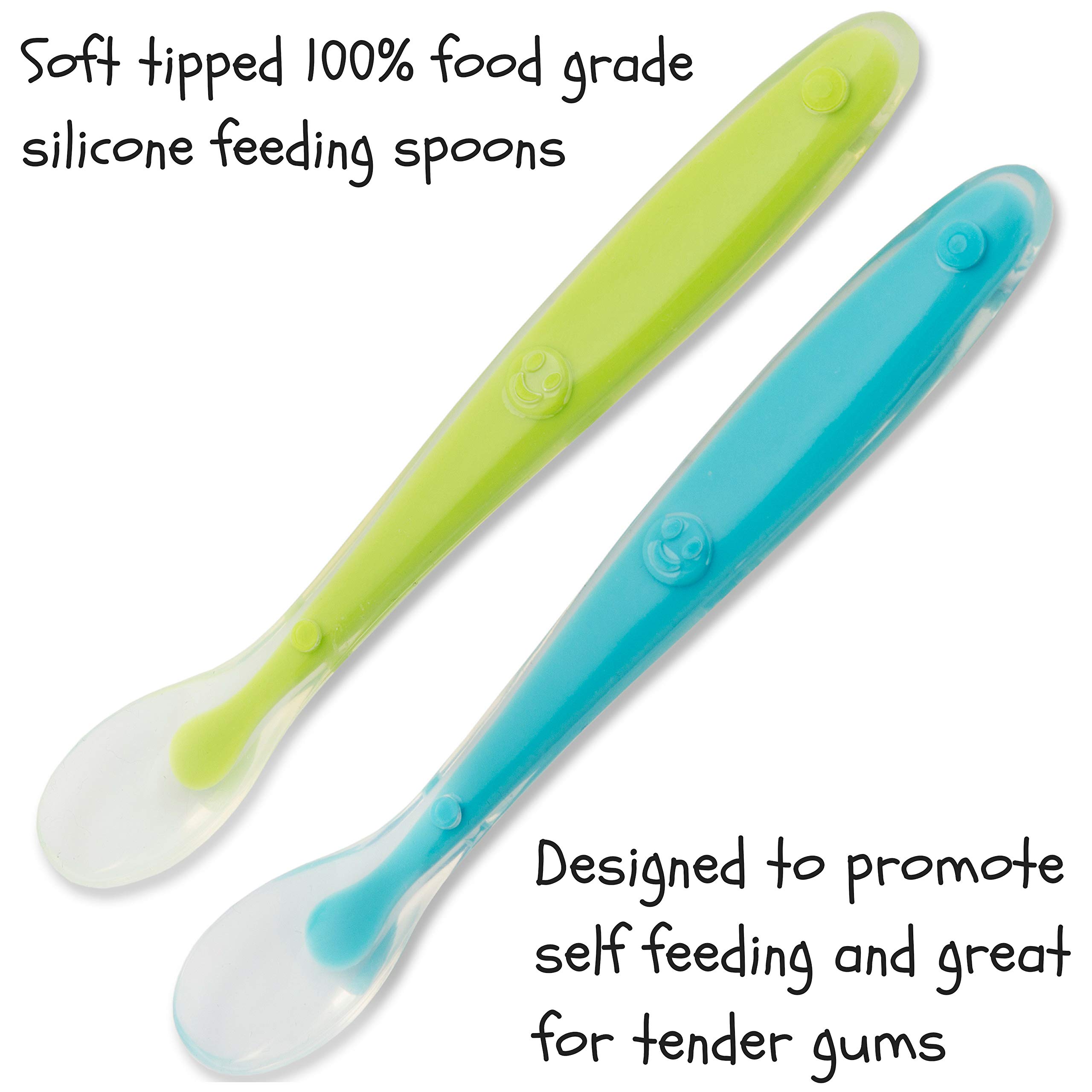 Teething Mittens for Babies with Baby Food Feeder Pacifier | Teether Set Perfect to Soothe Tender Gums | Fruit Feeder Pacifiers Safe Way to Introduce Solid Foods | Ideal Teething & First Baby Feeding