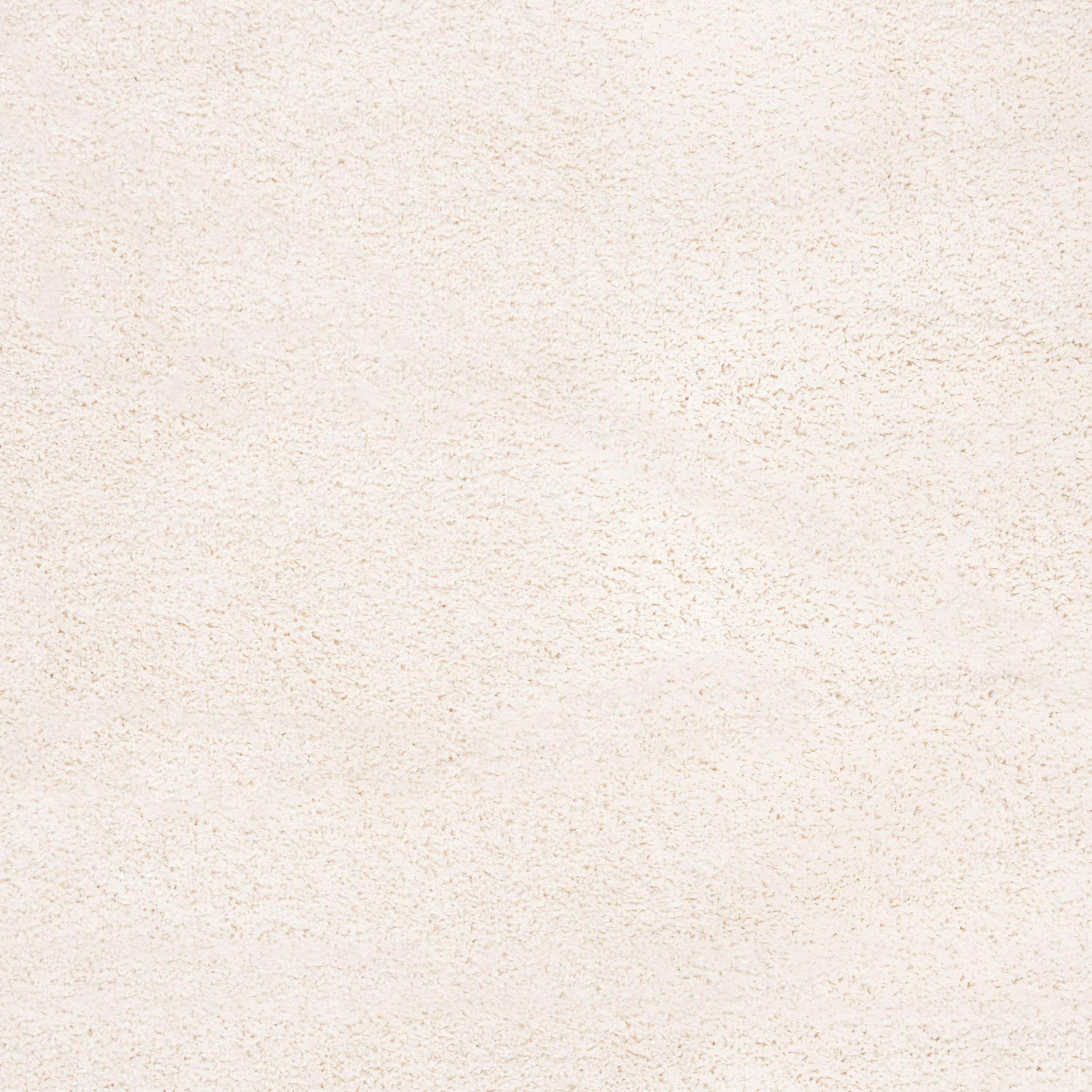 SAFAVIEH August Shag Collection Area Rug - 8' x 10', Ivory, Solid Design, Non-Shedding & Easy Care, 1.2-inch Thick Ideal for High Traffic Areas in Living Room, Bedroom (AUG900C)
