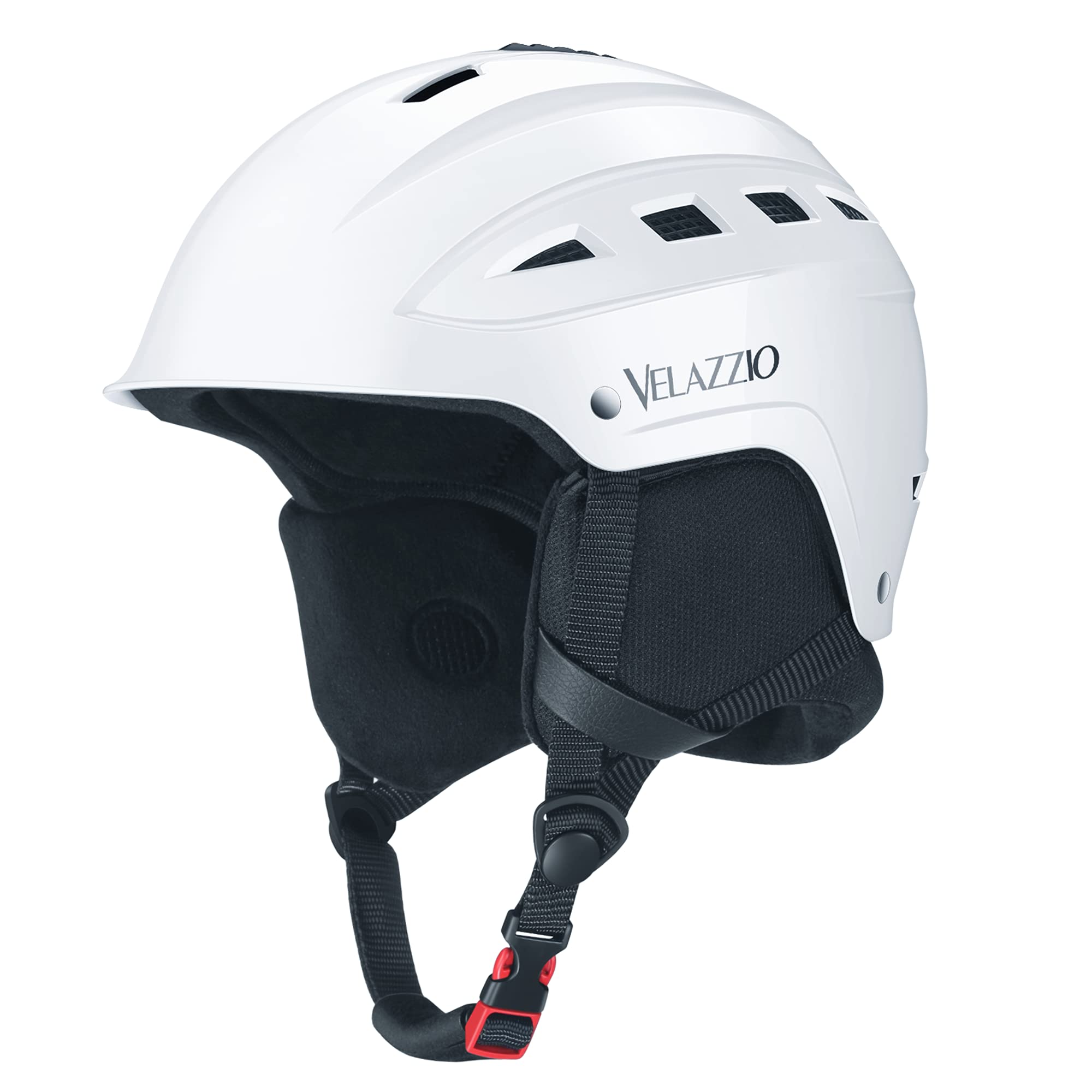 VELAZZIO Valiant Ski Helmet, Snowboard Helmet - White, S (20.5-21.3 inches)