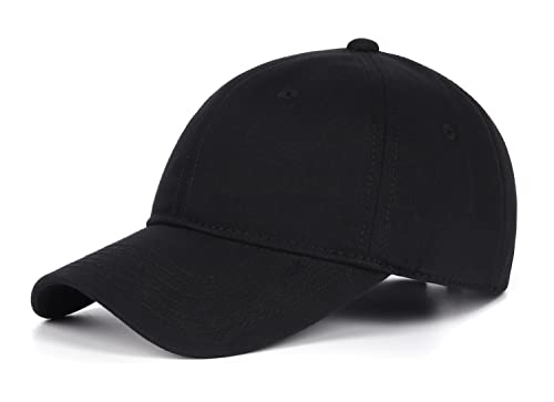 Zylioo Oversize XXL 100% Cotton Baseball Cap,Large Hat for Big Heads 23.5"-25.5",Adjustable Low Profile Blank Dad Cap