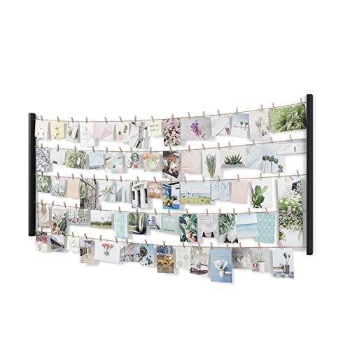 Umbra Hangit Picture Frame and Wall Decor Set for Photos, 26" x 60", Black, 80