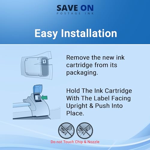 Save On Postage Ink Compatible PB 787-1 Red Postage Machine Ink - Cartridge for Sendpro P/Connect+ Series Mailing System, 787-1 Extra High Yield Red Ink Cartridge - Postage Meter Cartridge