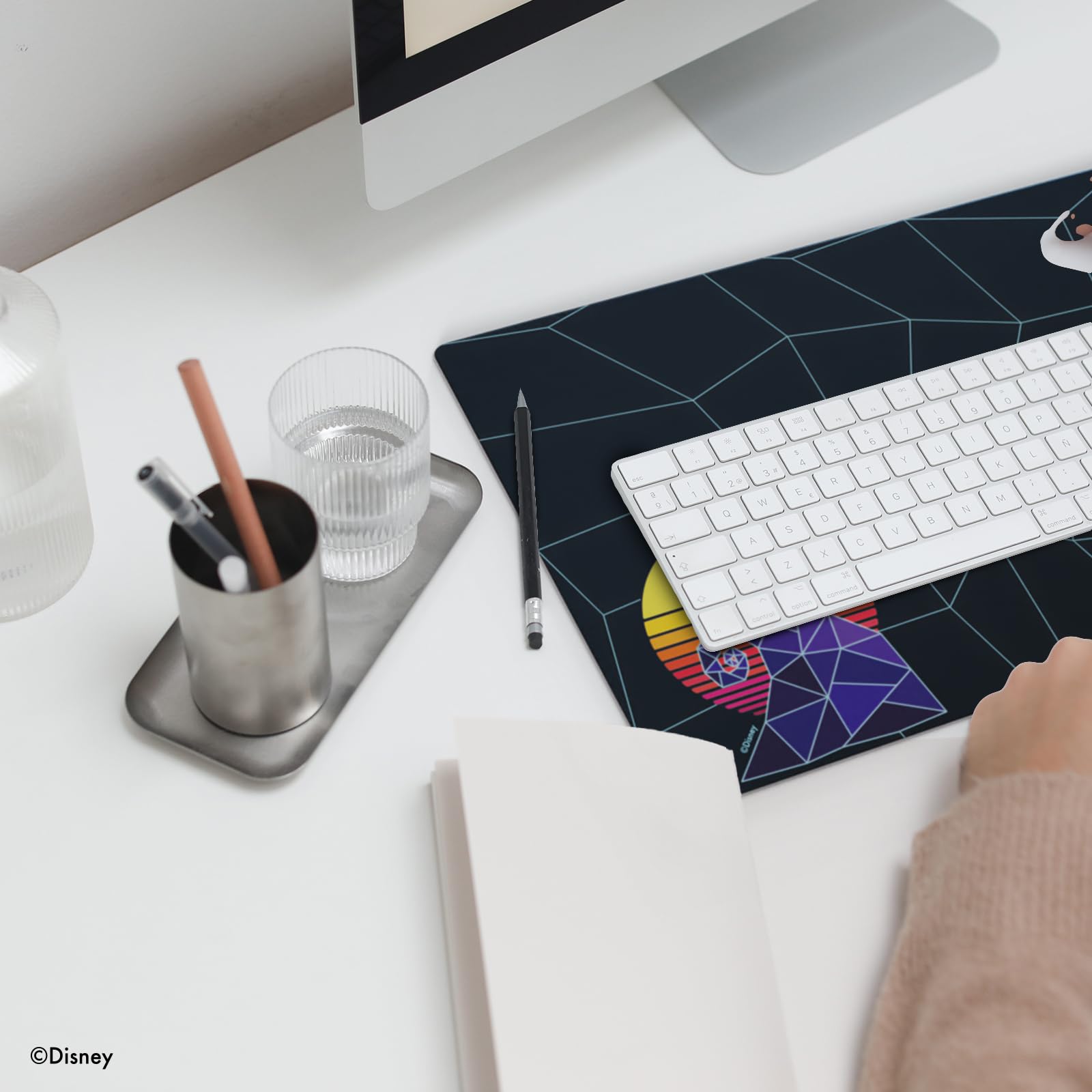 Tim Burtons The Nightmare Before Christmas Mouse Pad for Desk | 10.25 X 8.25 Inches Mousepads for Computers/Home/Office,More – Non-Slip Bottom + Spill Resistant Coating | Jack Skellington Gifts