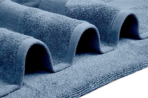 White Classic Resort Collection Soft Bath Sheet Towels | 35x70 Oversize Large Luxury Hotel Plush & Absorbent Cotton Bath Sheet [2 Pack, Blue]