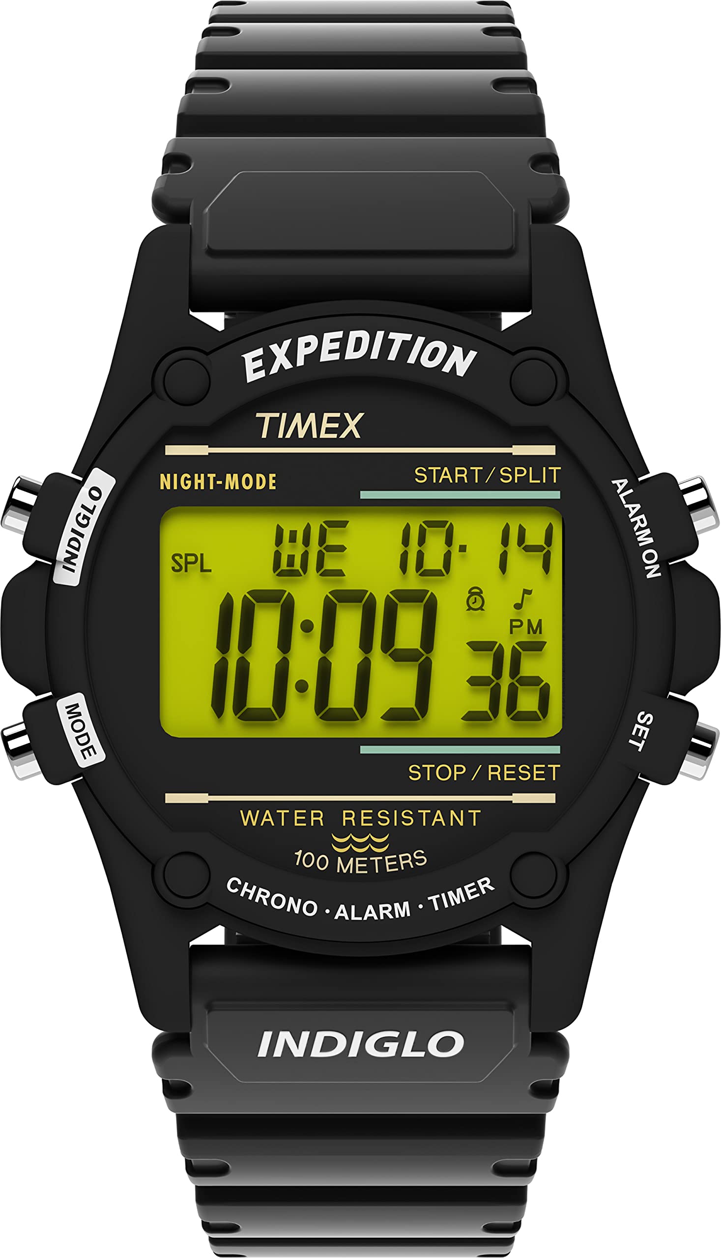 Timex Men's T77517 "Expedition" Resin Watch with Stainless Steel Bracelet