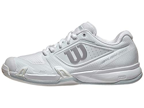 Wilson Women's Rush PRO 2.5 W Tennis Shoe, White/White/Pearl Blue, 6