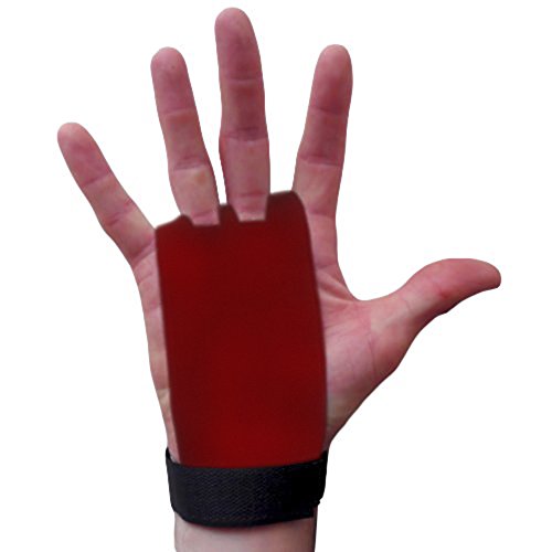 WODSaver Hand Grips for Pull Ups, Chin Ups, Cross Training (Red, Medium)