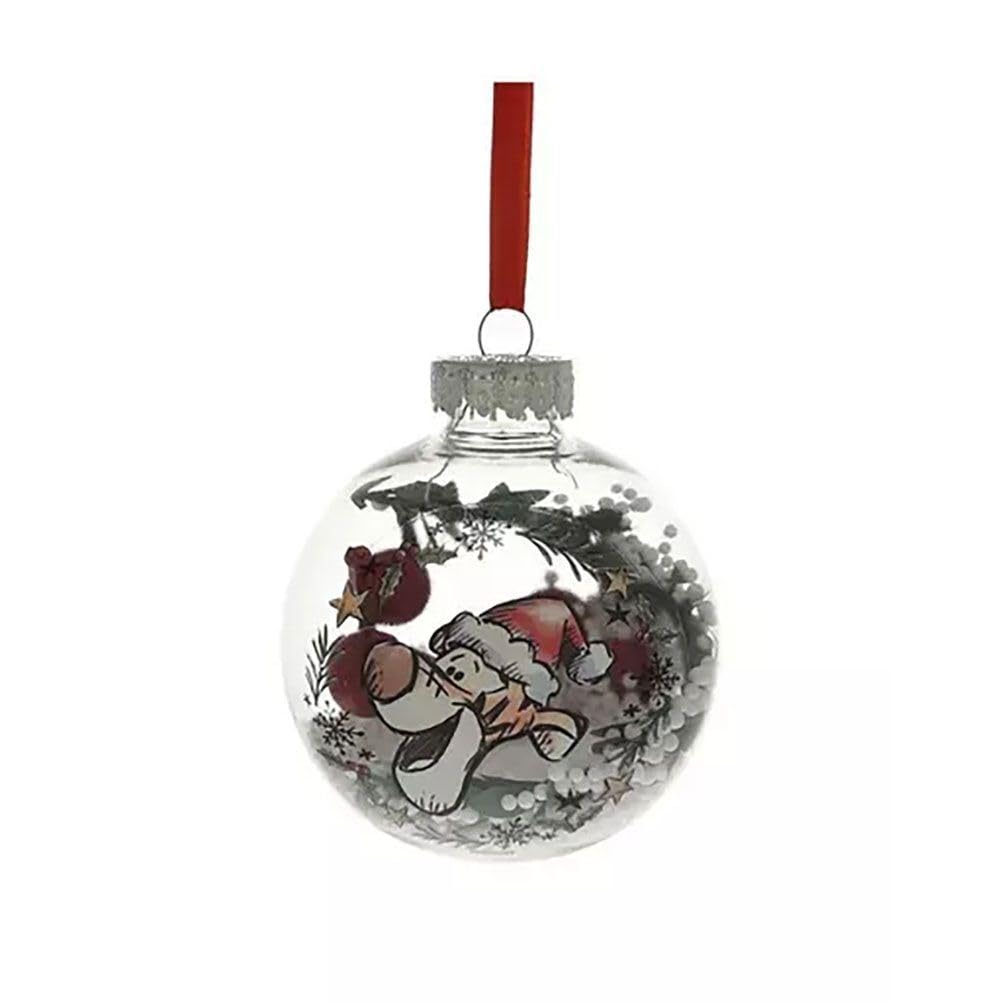 Widdop Disney Winnie the Pooh Tigger Eeyore and Piglet Christmas Tree Baubles (Set of 4) with Gift Box