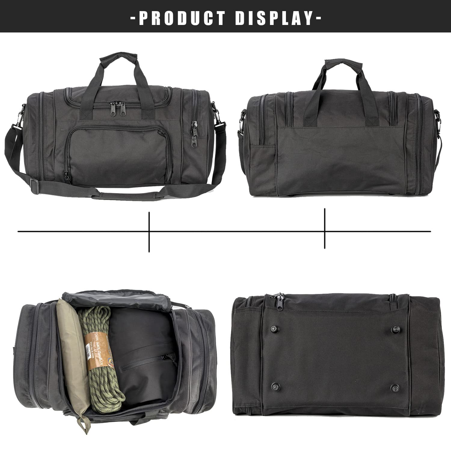 WolfWarriorX Gym Bag for Men Tactical Duffle Bag Military Travel Work Out Bags large