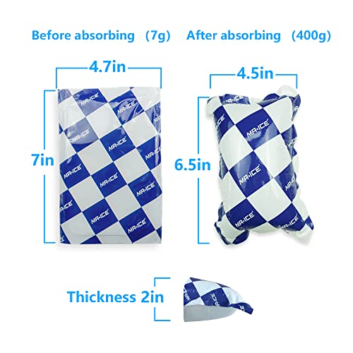Shipping Cold Packs Ice Pack Sheets for Coolers Reusable, Ice Pack for Shipping Frozen Food, Shipping Dry Ice Pack Freezer Pack for Lunch Bag Long Lasting Cool Packs for Shipping, 6.9" x 4.7" 15 Packs