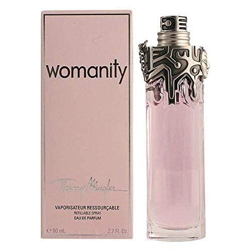 Womanity by Thierry Mugler for Women, Eau de Parfum Refillable Spray, 2.7 Ounce