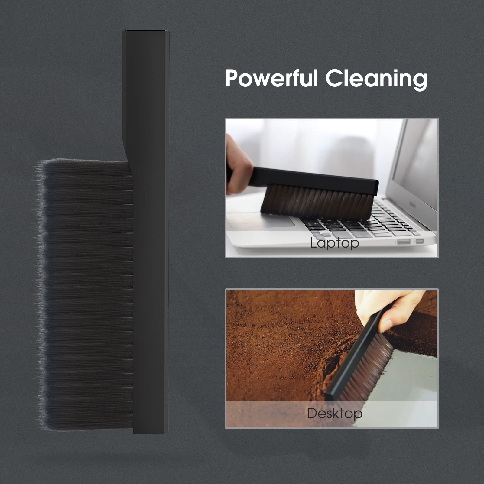 VSGO Magnetic Handle Coffee Grinder Brush Coffee Bristles Brush with Storage Case Professional Espresso Brush Compatible for Philips Breville De'Longhi Coffee Machine Barista Home Kitchen