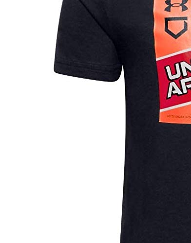 Under Armour B Il Graphic T Billboard, Black (001)/Panic Orange, Youth X-Small
