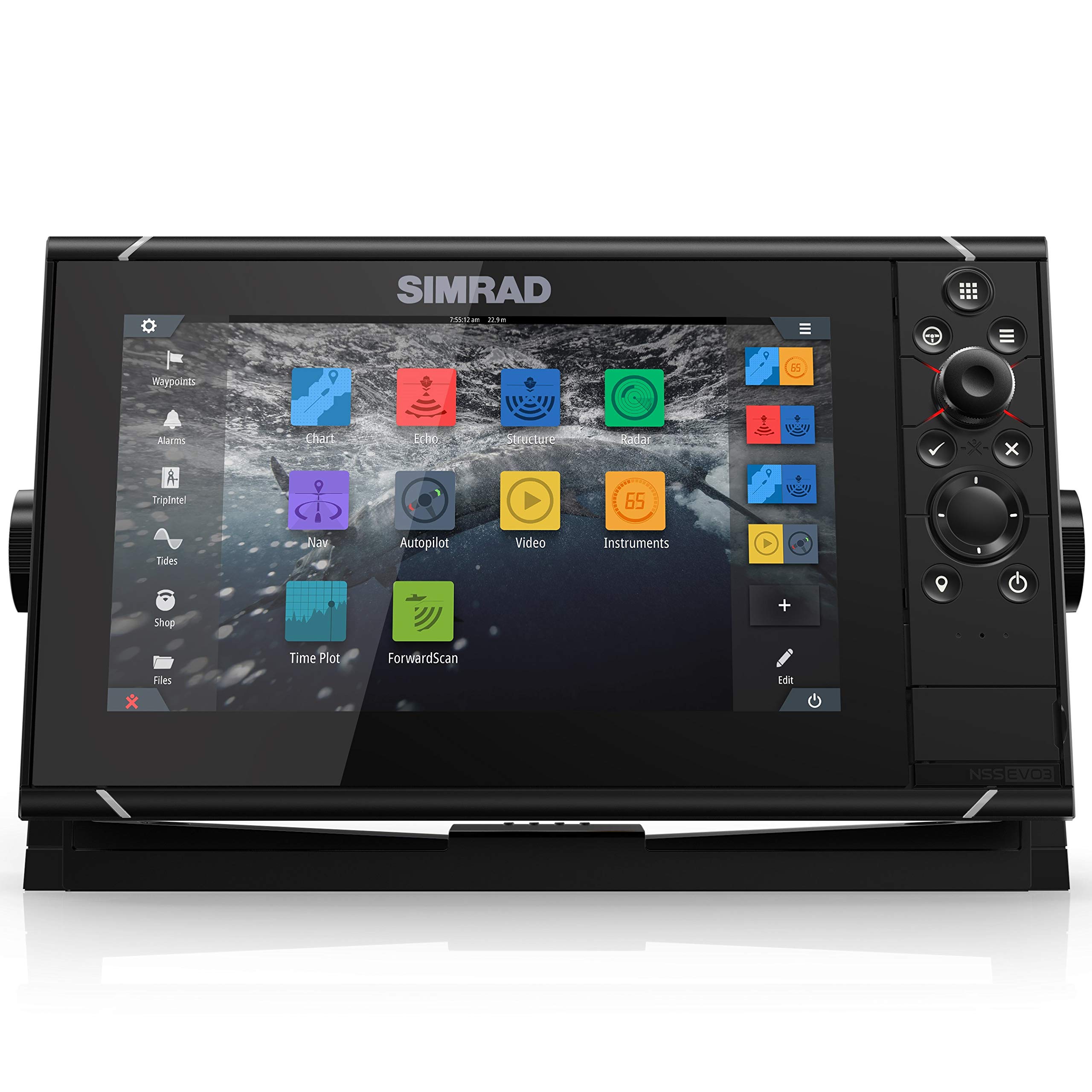 Simrad NSS evo3: 9-inch Navigation Display with GPS, SolarMAX Display and C-MAP Insight Pro Charts Installed