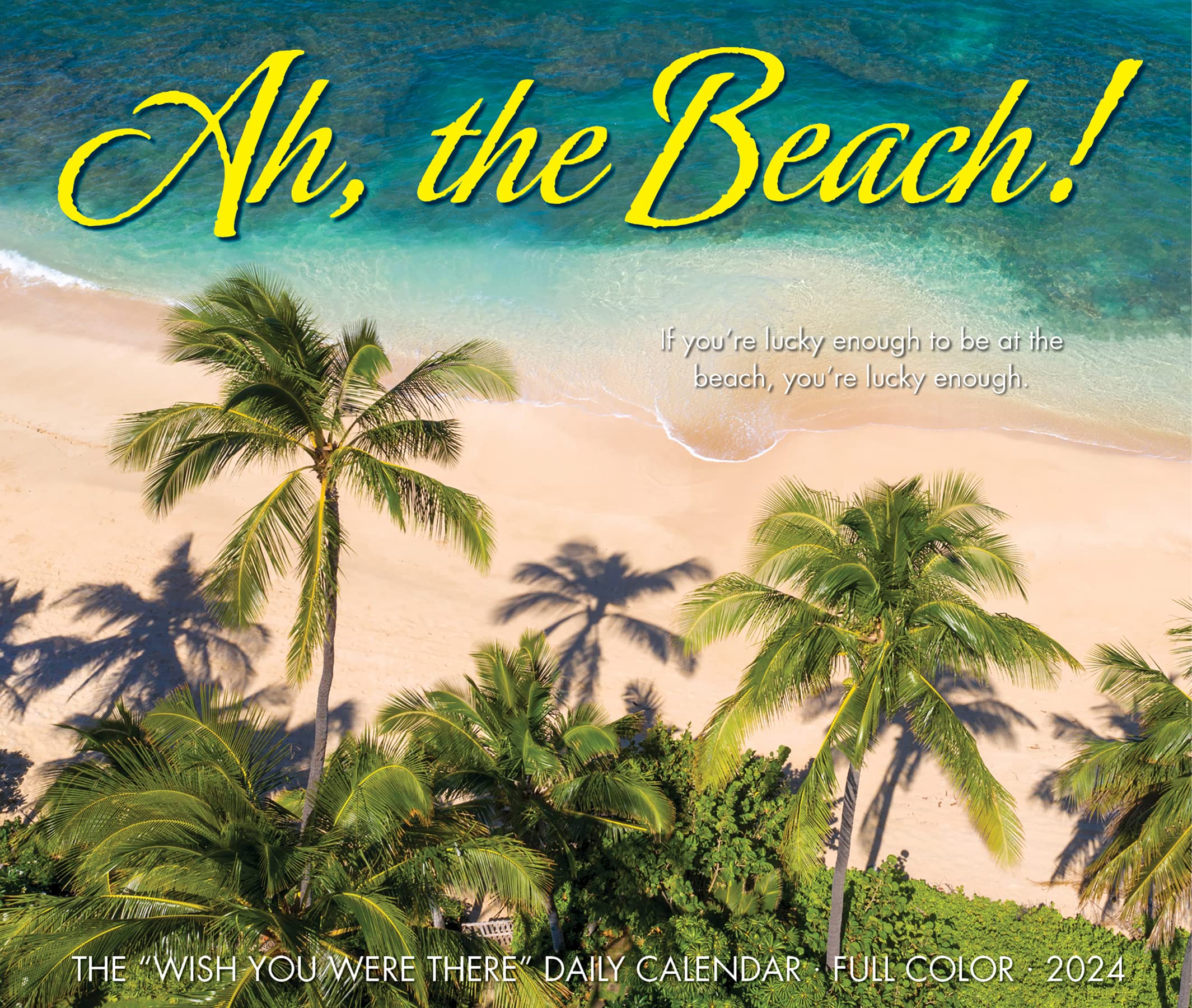 Willow Creek Press Ah, The Beach! Daily 2024 Box/Desk Calendar (5.86" x 4.72")