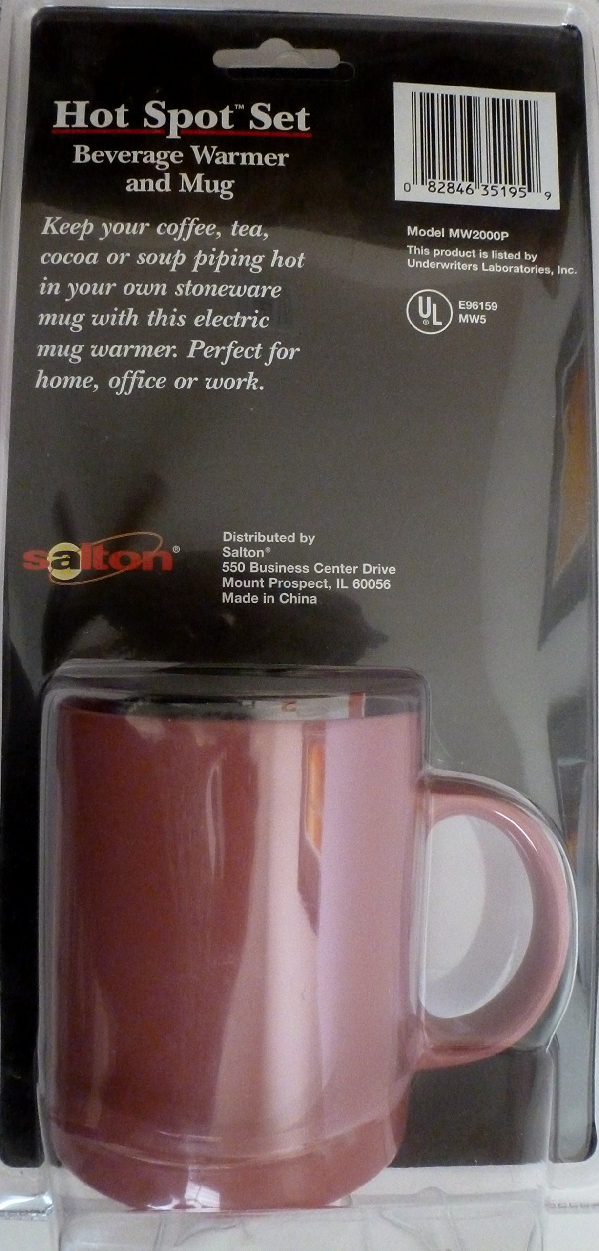 Salton Hot Spot Set: Beverage Warmer and Mug