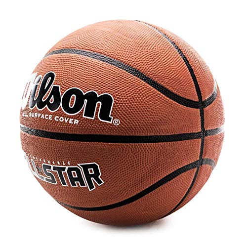 Wilson Basketball, Indoor and Outdoor, Rubber, All Star, Orange, Size: 7, WTB4041XB07