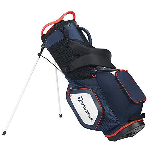 TaylorMade Stand 8.0 Bag, Navy/White/Red, Large