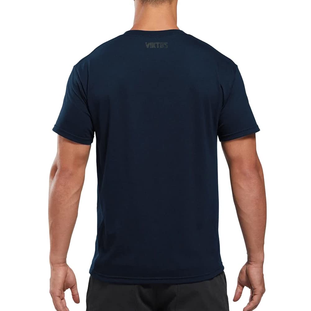 VIKTOS Men's Tonal Breakup Tee T-Shirt, Navy, Size: X-Large