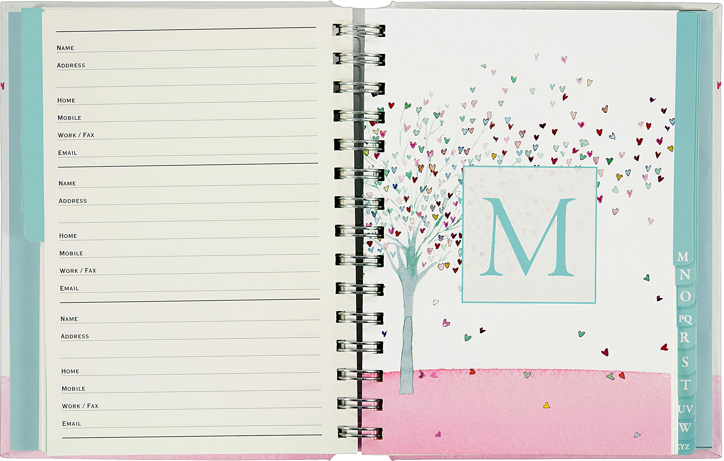 Tree of Hearts Large Address Book