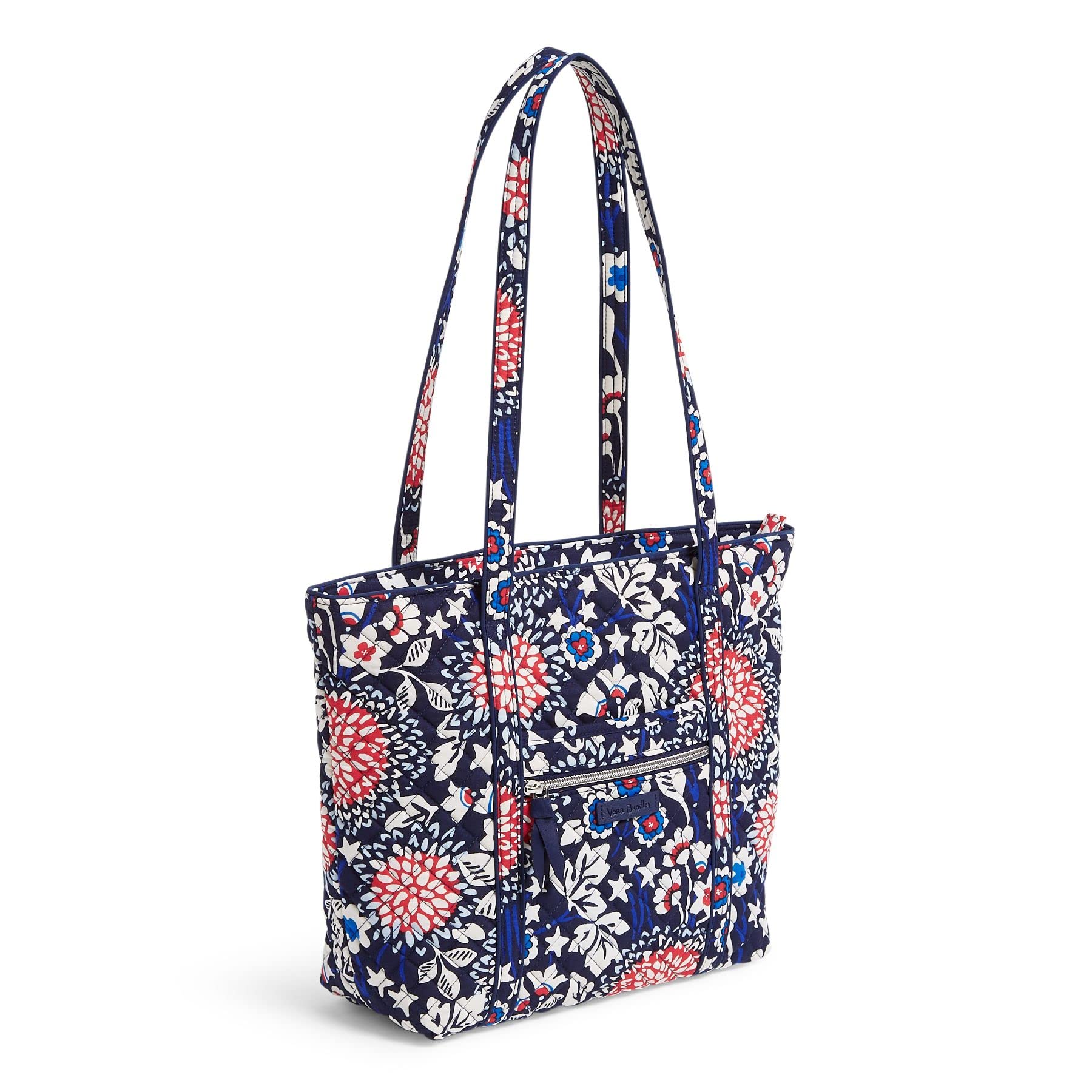 Vera Bradley Small Vera Tote Red/White/Blossoms One Size