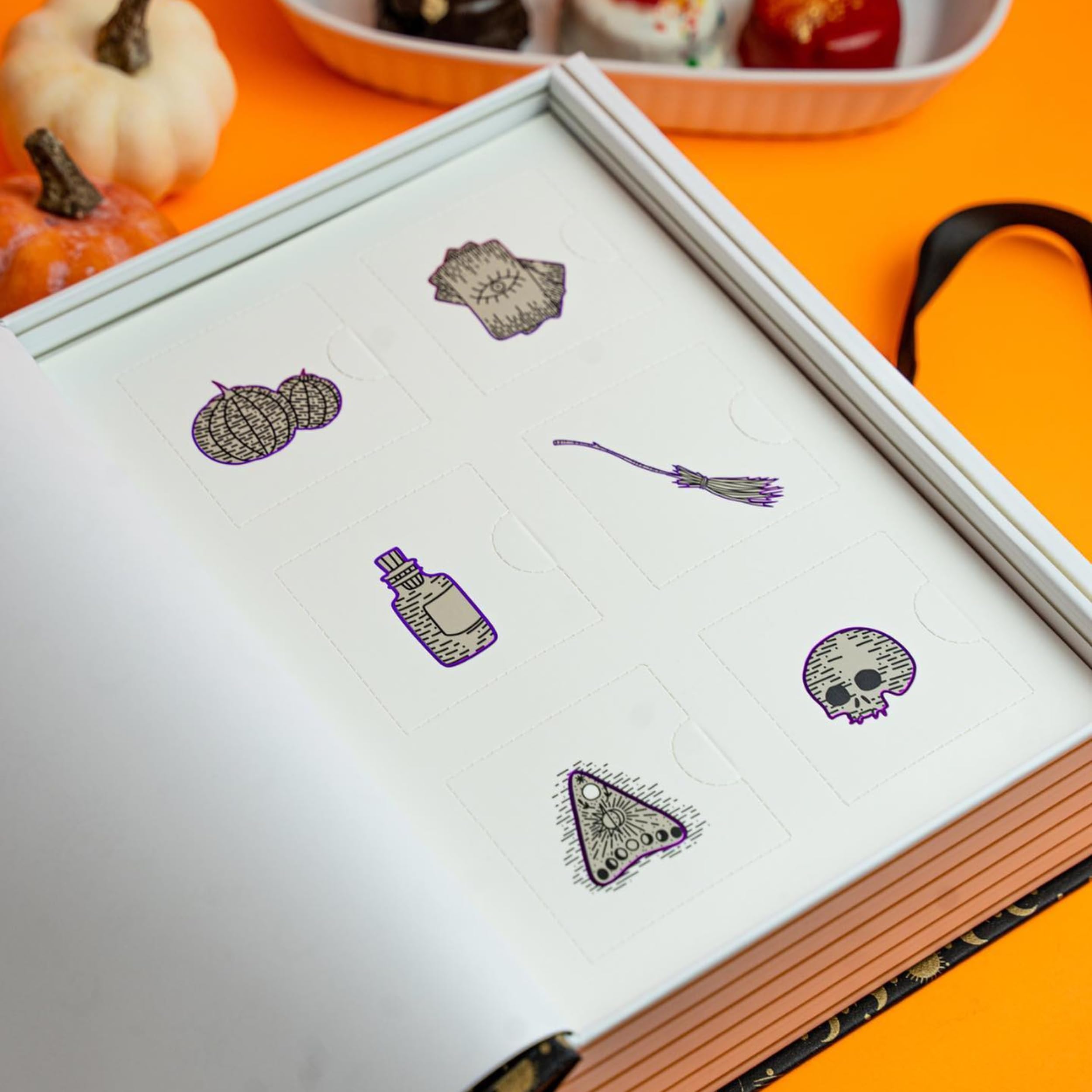 SendaCake Enchanted Spell Book Gift Box - Flying Bat Surprise & Delicious Cakes for Delivery - Gift for All Ages & Ideal for Halloween