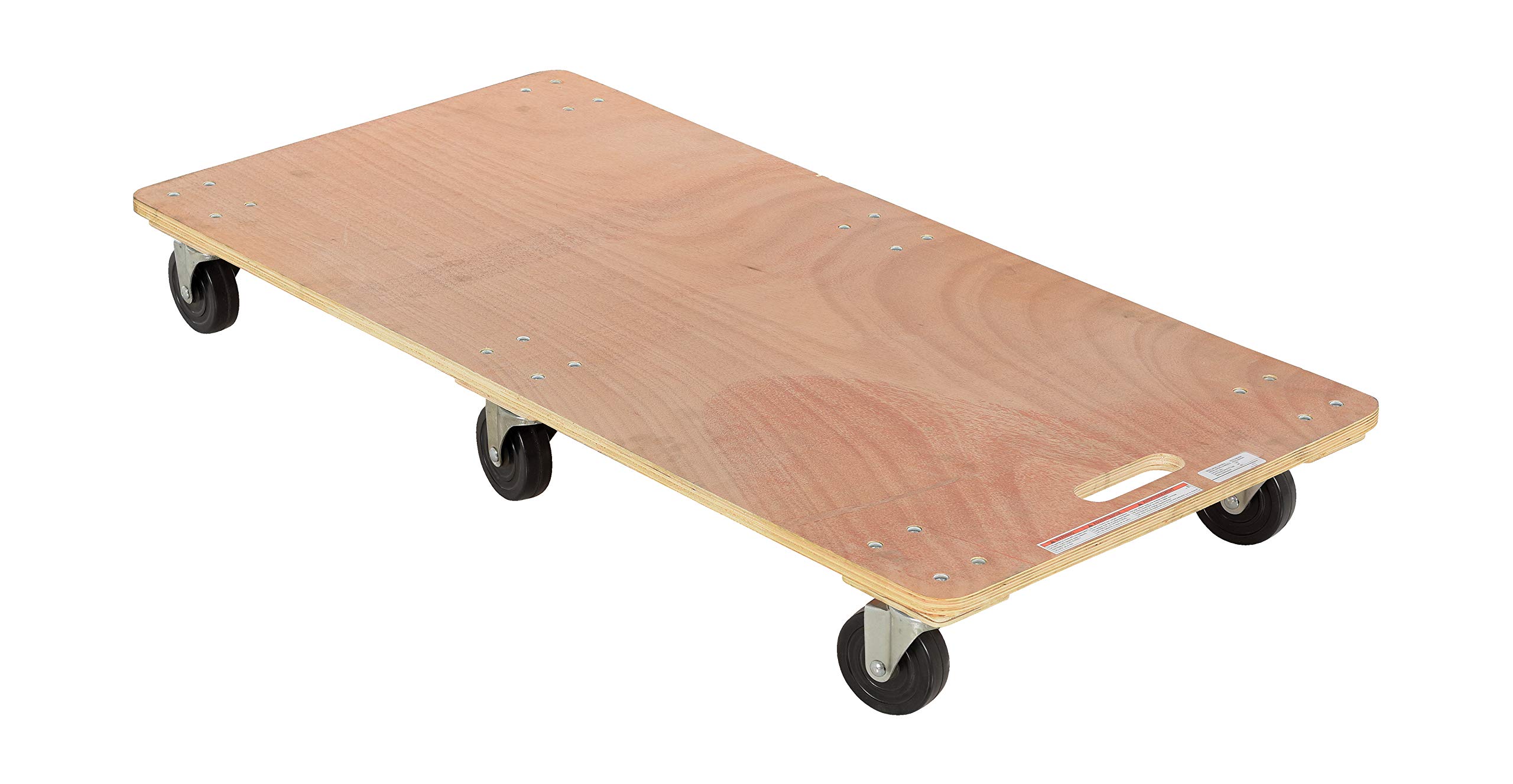 Vestil HDOS-2448-6SW Hardwood Solid Deck Dolly 47-1/4 in. x 23-1/2 in. x 6-1/4 in. 1200 Lb. Capacity