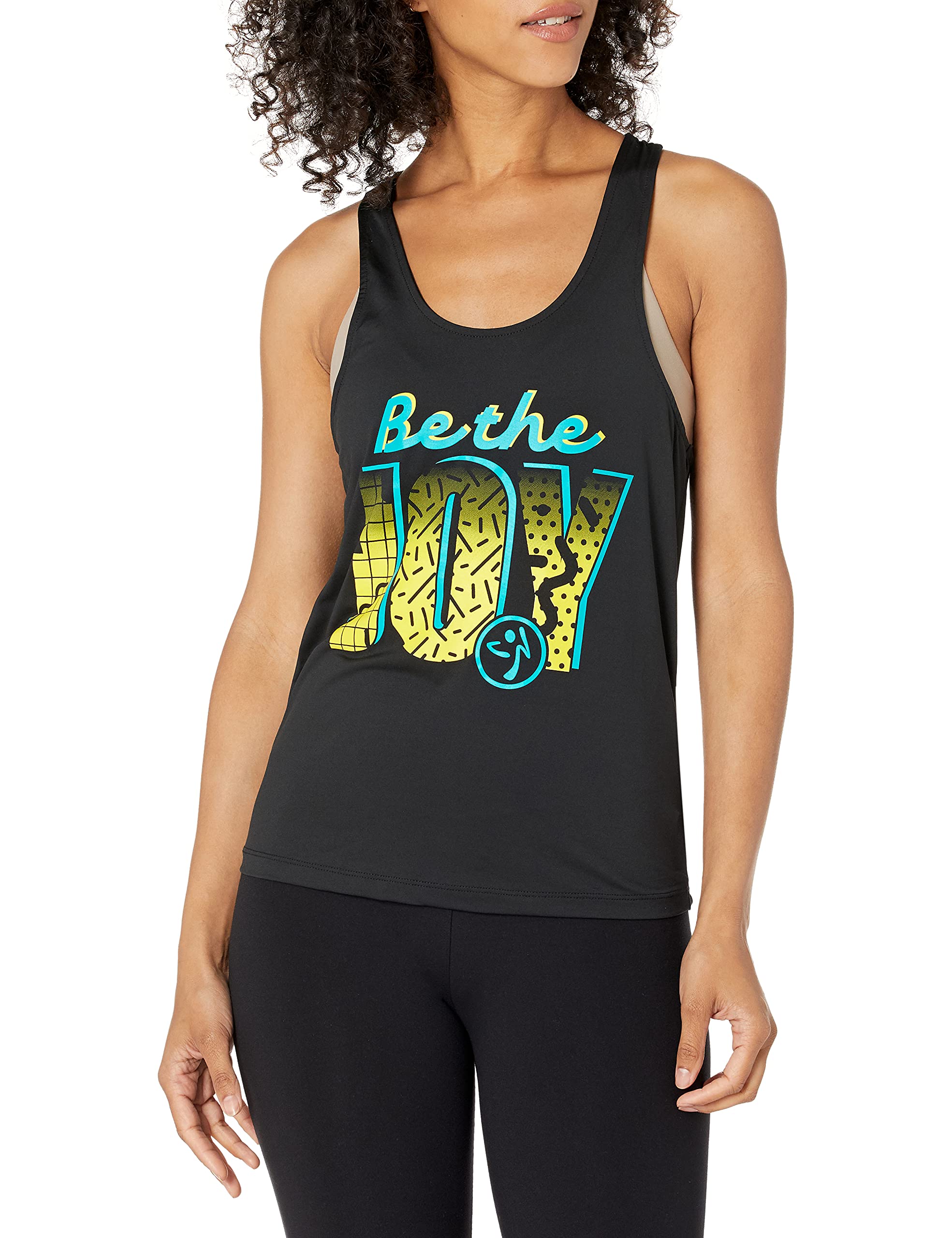 Zumba Fitness Open Back Slits Workout Tops Dance Athletic Tank Tops for Women