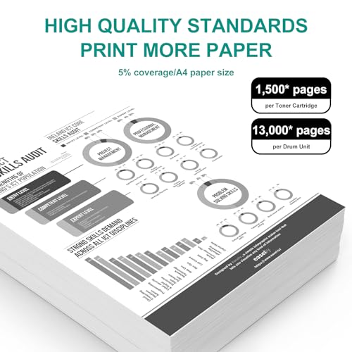 TN630 Toner & DR630 Drum: Compatible TN-630 Toner & DR-630 Drum Replacement for Brother HL-L2380DW HL-L2300D HL-L2340DW MFC-L2740DW MFC-L2700DW MFC-L2720DW DCP-L2540DW Printer(Black, 2 Pack)