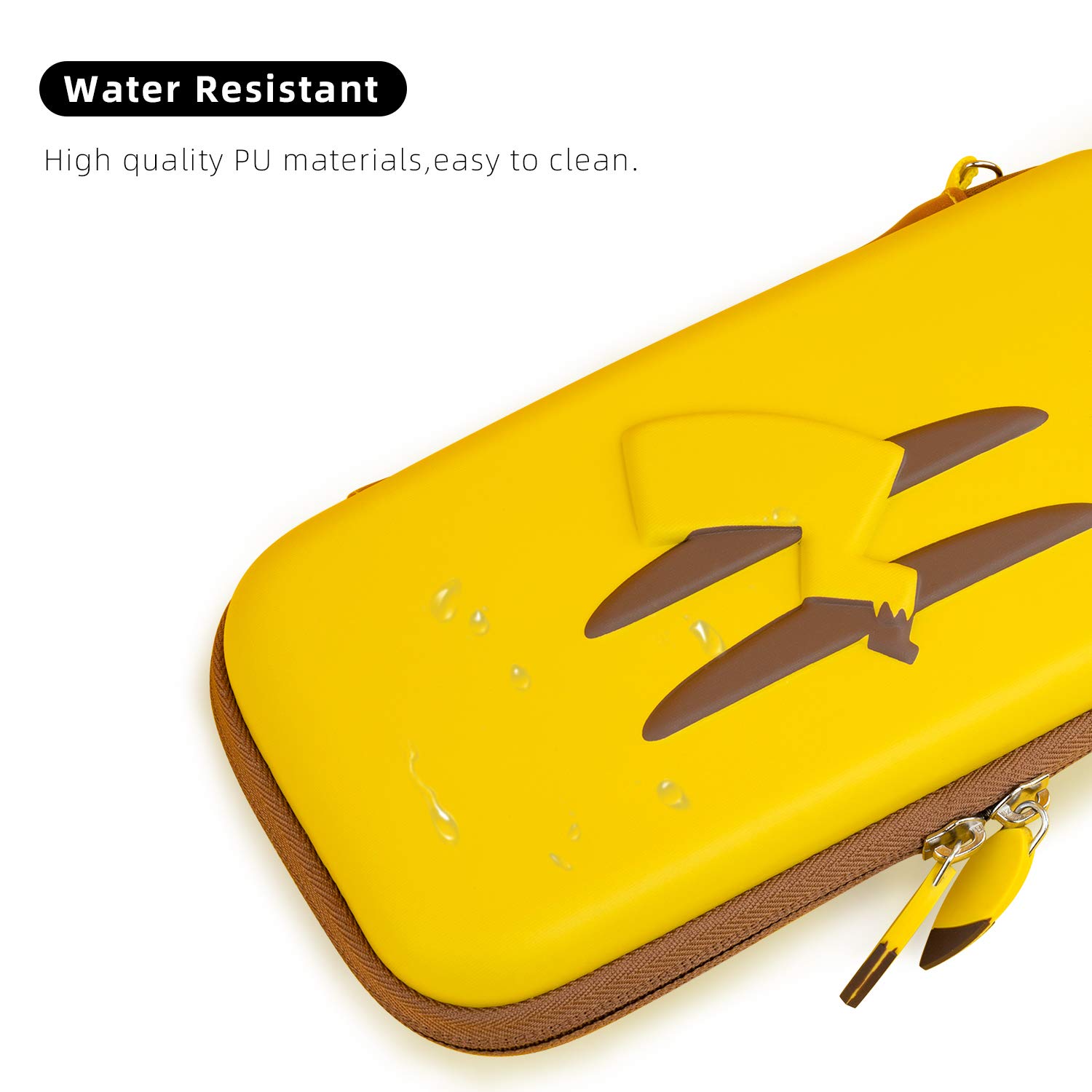 YOCORE Switch Travel Carrying Case Compatible with Nintendo Switch Lite Games Hard Shell Portable Storage Bag for Switch Lite & Game Accessories-Yellow