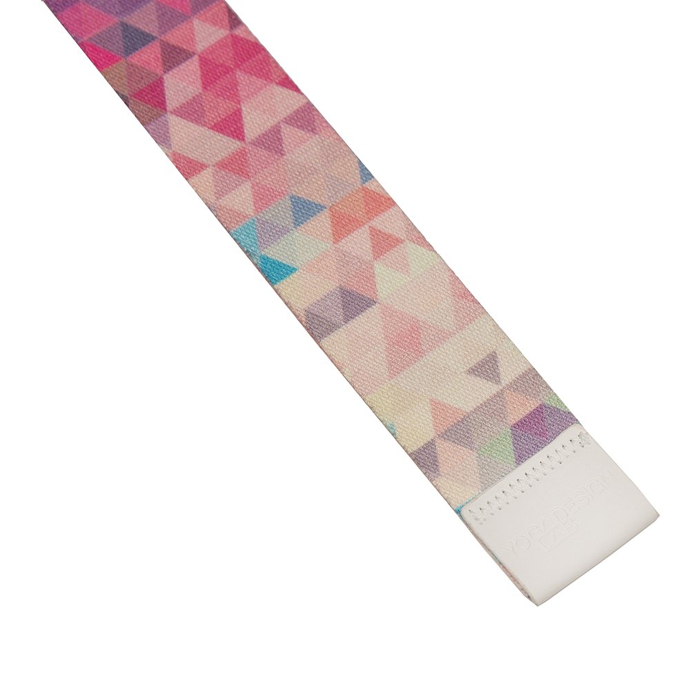YOGA DESIGN LAB | The Yoga Strap | Luxurious, Extra Long, Super Soft, Eco Printed | Studio Quality, Adjustable | Safely Stretch Further and Hold Longer | 8 ft Long (Tribeca Sand, 8ft)
