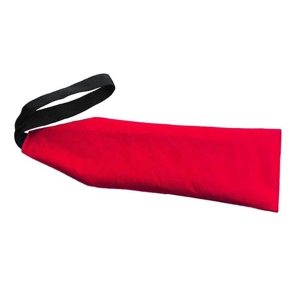 ZXAZX 2 Pieces Red Travel Flag Tow Warning Flag with Webbing Suit for Kayak Canoes Safety Accessories