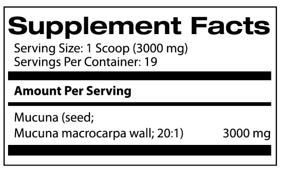 Samsara Herbs Mucuna Pruriens (2oz/57g) - Powder Extract from Velvet Beans