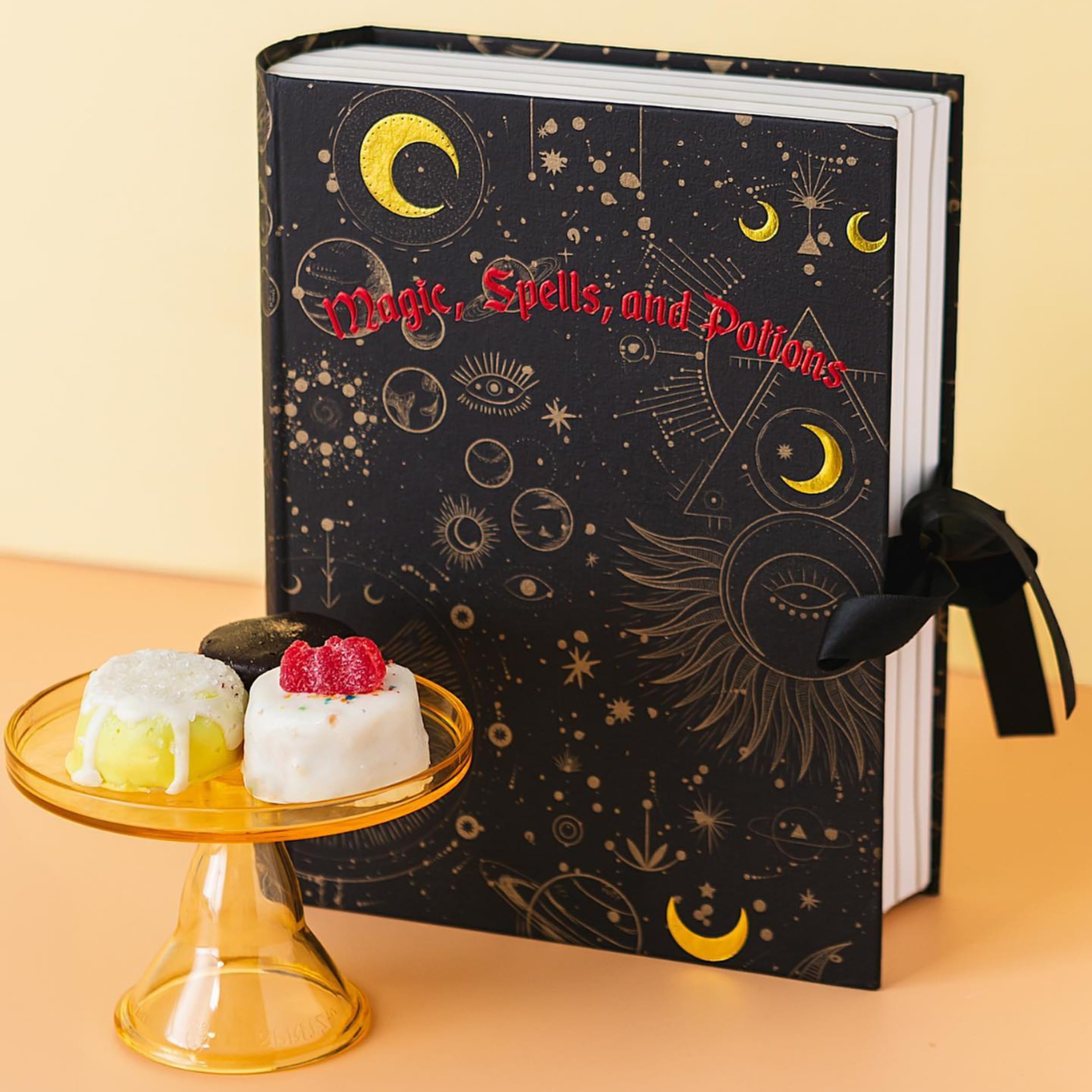 SendaCake Enchanted Spell Book Gift Box - Flying Bat Surprise & Delicious Cakes for Delivery - Gift for All Ages & Ideal for Halloween