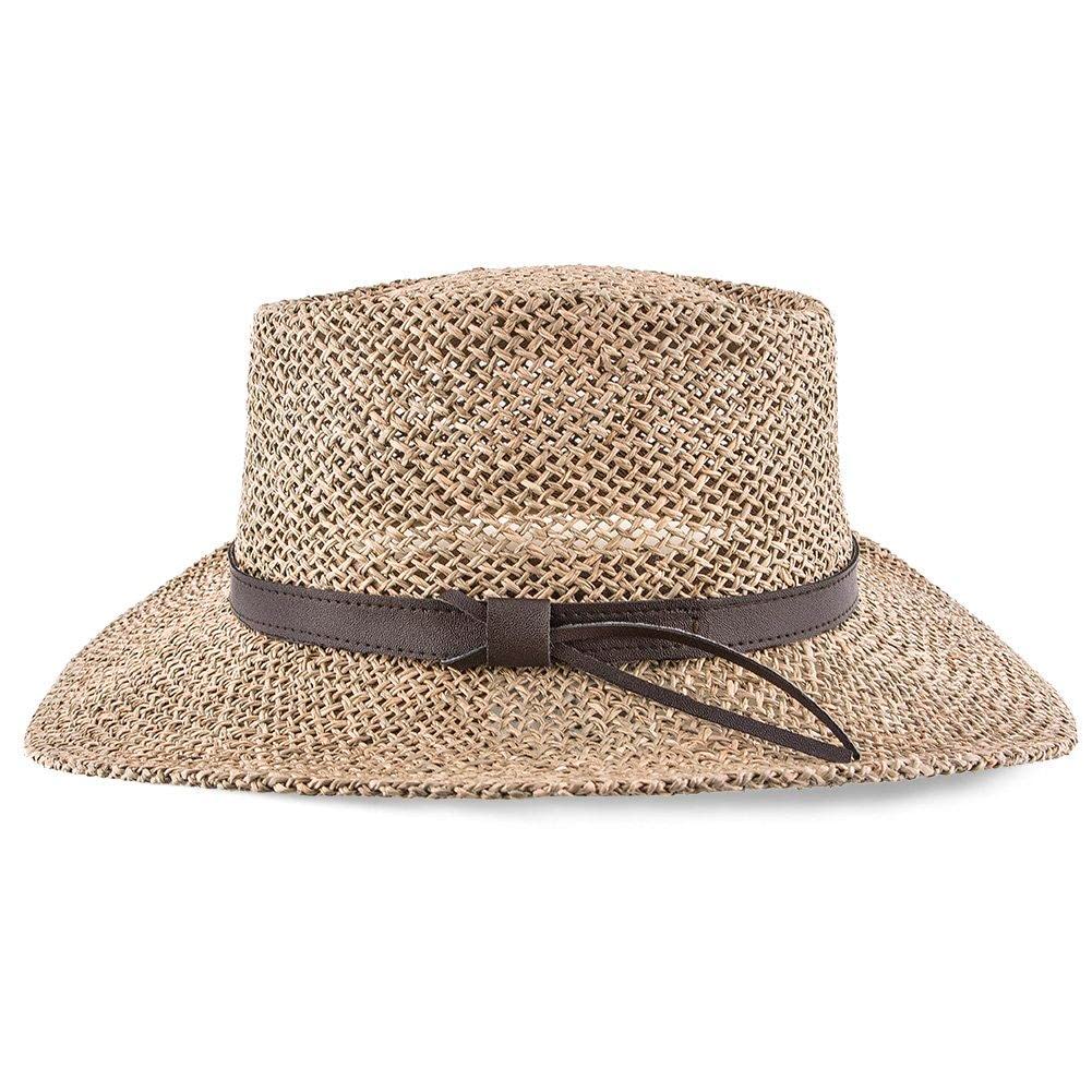 Stetson Men's Gambler Straw Cowboy Wheat Hat, Seagrass, Large/X-Large