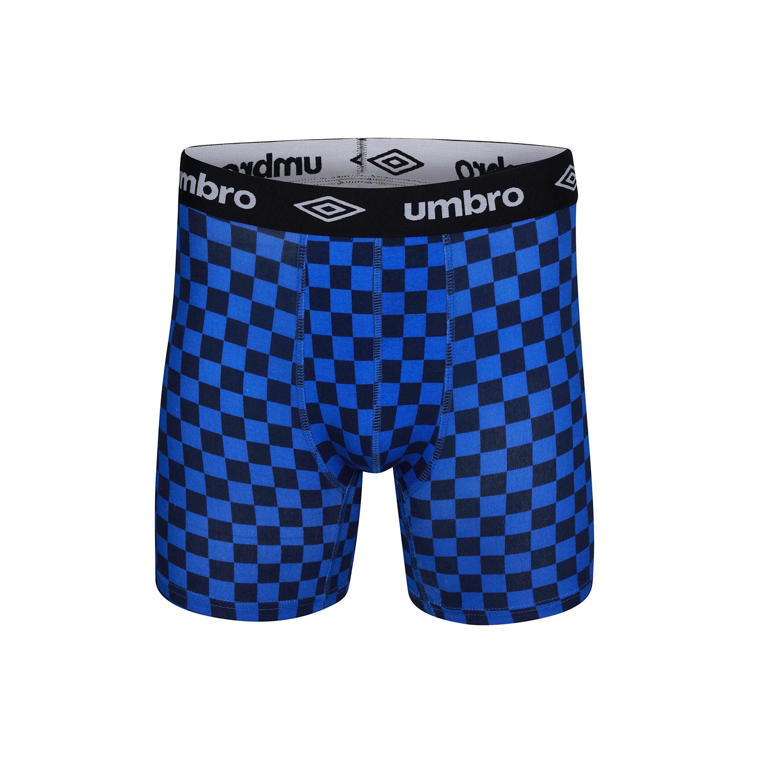 Umbro Men's Standard Athletic Boxer Briefs, Blue/Grey/Navy, Large