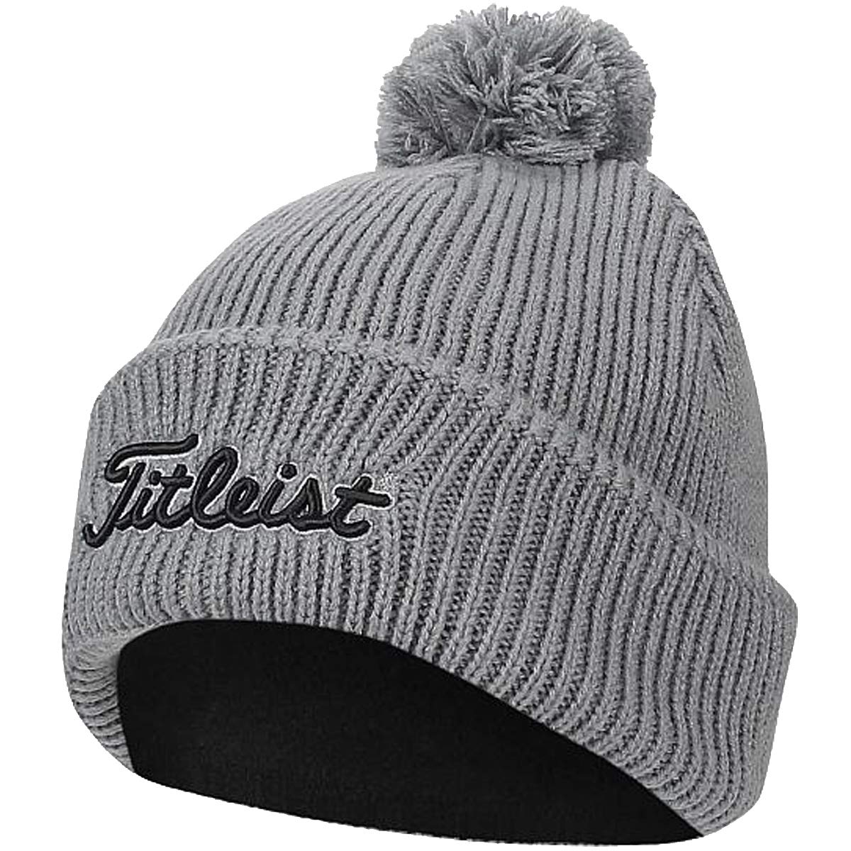 Titleist Pom Pom Winter Golf Stocking Hat Beanie (Grey)