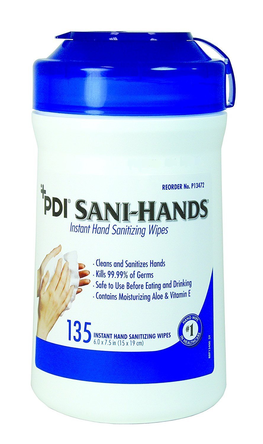 Sani Hands Alc Antimicrogel Hand Wipes 135 per canister