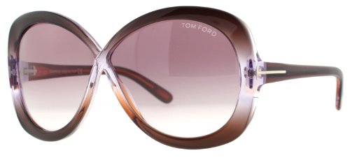 Tom Ford 0226 50z Shaded Brown/Violet/Peach Margot Butterfly Sunglasses
