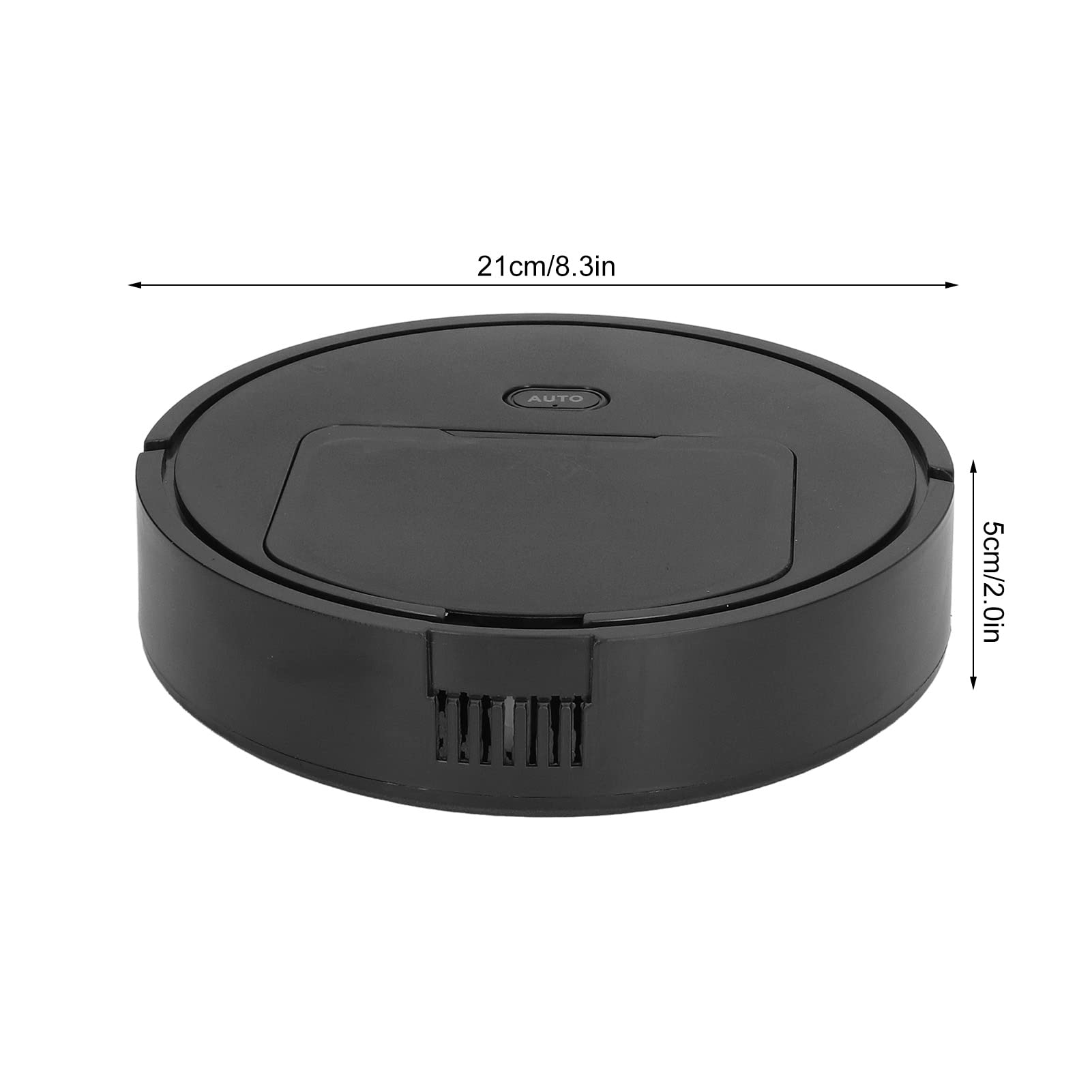 Walfront Sweeping Robot Mop Intelligent Sweeping Robot, Robotic Vacuum ABS Robot Vacuum and Mop Floor Sweep Floor Dust Absorption 3 in 1 USB Charging 40db Low Noise Household Smart