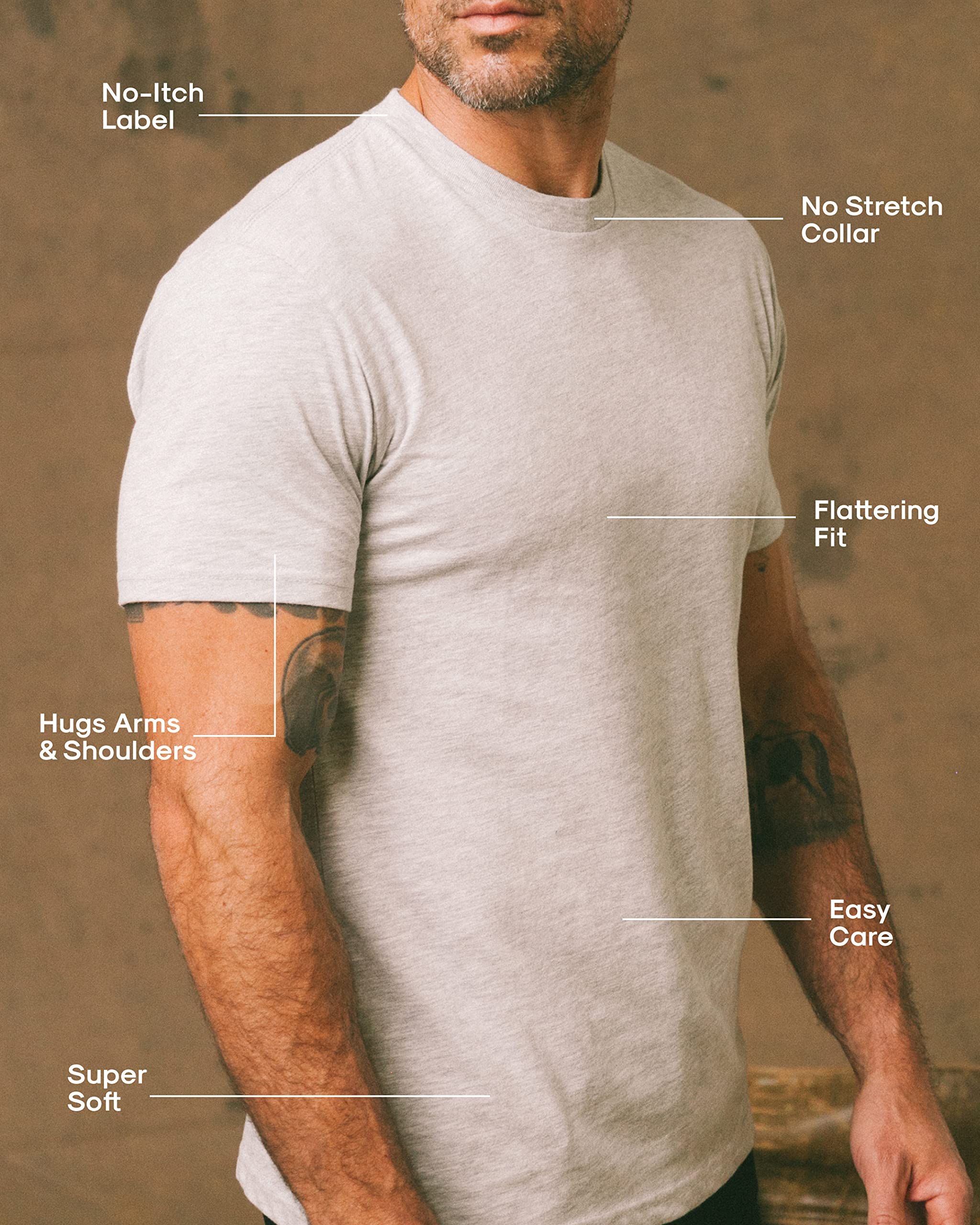 True Classic Long Sleeve Shirts for Men, Premium Fitted Crew Neck T-Shirts and Gifts for Men. Black